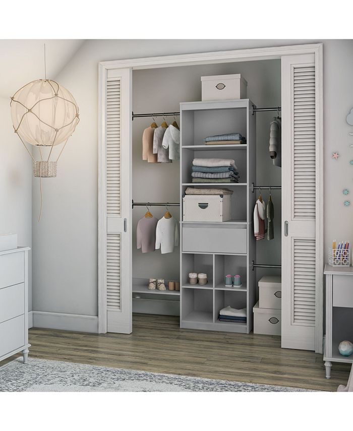 Little Seeds Nova Grow with Me Adjustable Kids Closet Organizer System ...