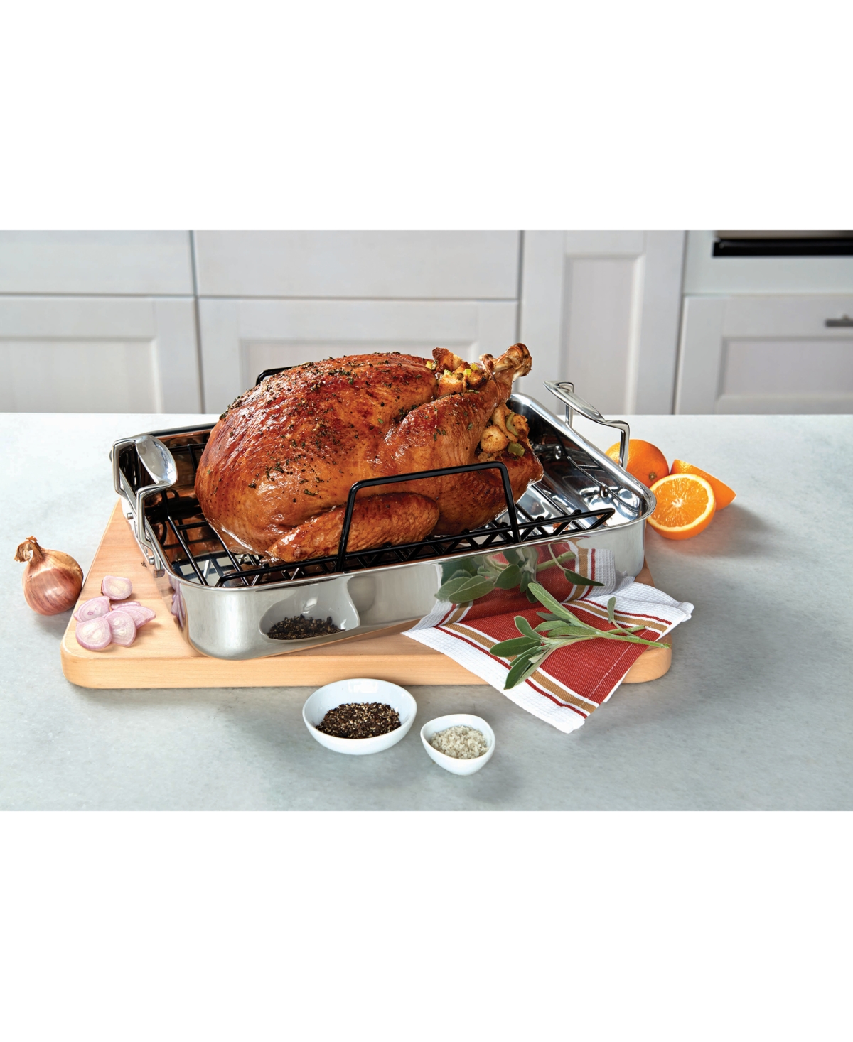 Click here for Viking 3-Ply Stainless Steel Roasting Pan with Non... prices