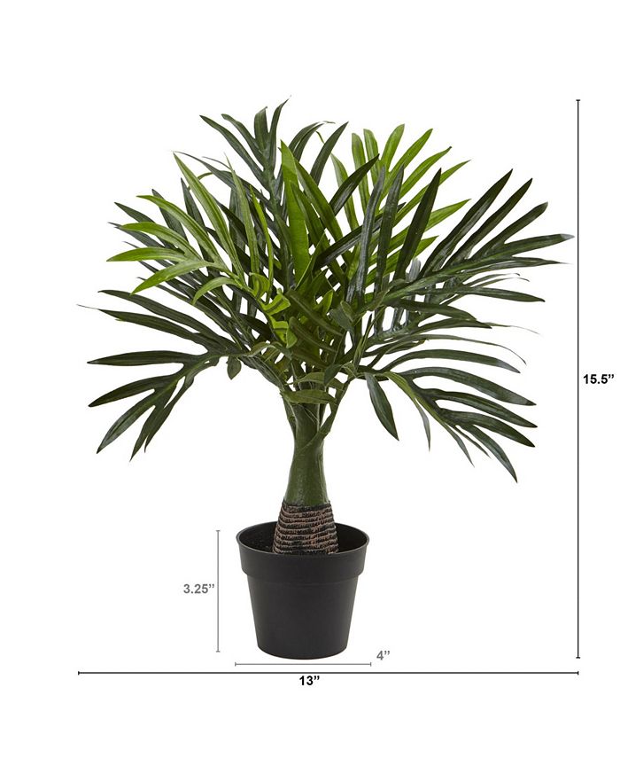 Nearly Natural Mini Areca Palm Artificial Plant - Macy's