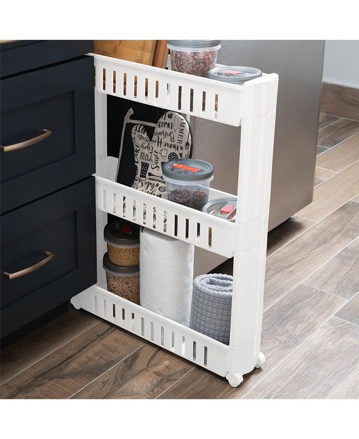 Simplify 3 Tier Slim Slide Out Storage Cart - Macy's