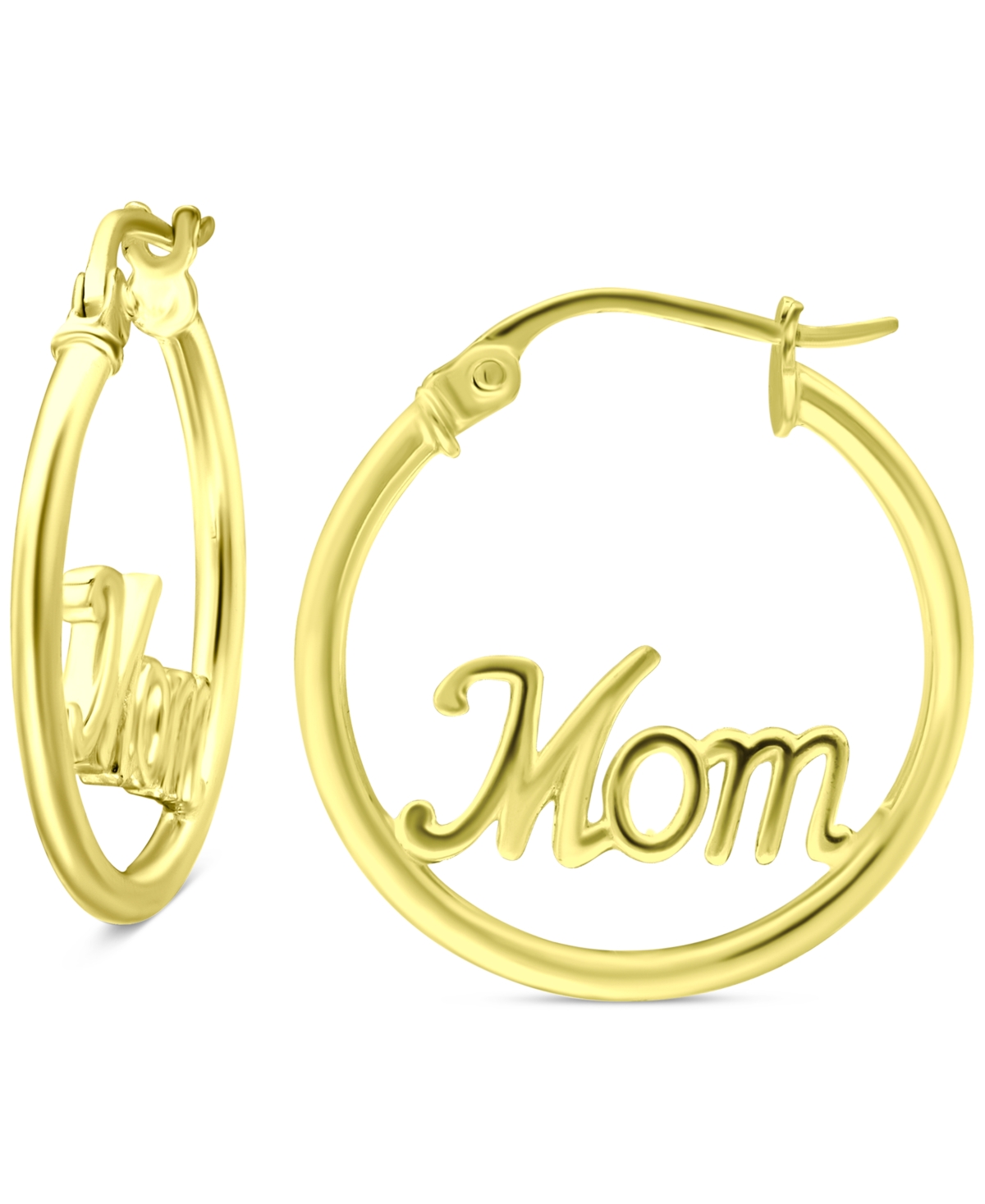 Click here for Giani Bernini Mom Small Hoop Earrings in 18k Gold-... prices