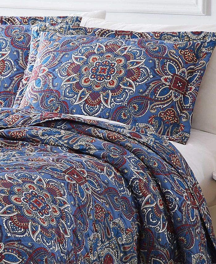 Olivia Gray Georgetown Odessa 3-Piece Reversible Quilt Set, Queen - Macy's