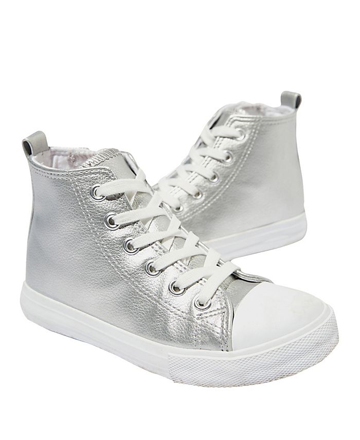 COTTON ON Little Girls Classic High Top Trainer Sneaker - Macy's