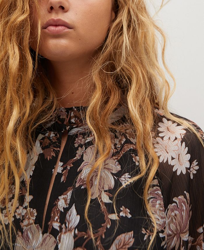 MANGO Women's Floral Print Blouse - Macy's