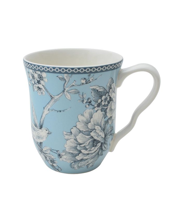 222 Fifth Adelaide Light Blue 16 Piece Dinnerware Set, Service for 4 ...