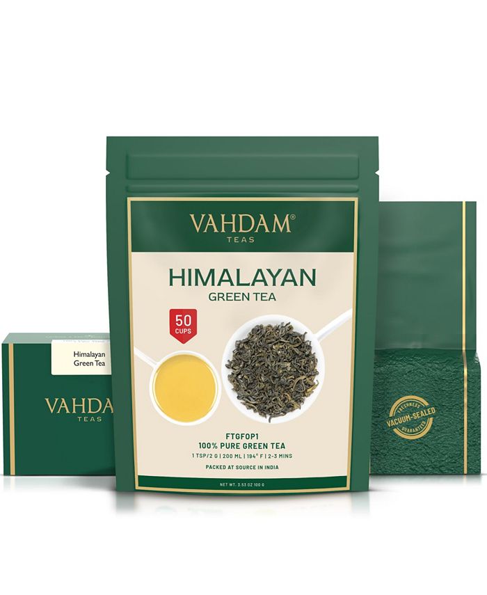 Vahdam Teas Green Tea Leaves From Himalayas, 100% Natural Detox Tea 50 ...