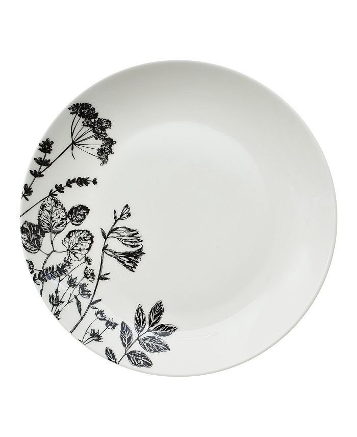 222 Fifth Braddock Black 16 Piece Dinnerware Set, Service for 4 - Macy's