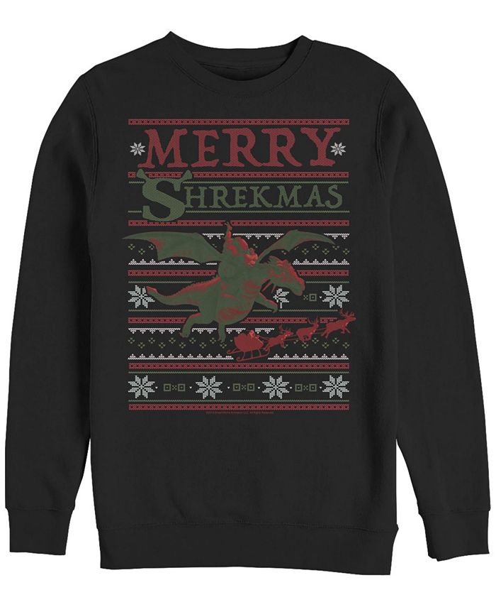 Fifth Sun Men's Shrek Long Sleeves Shrekmas Sweatshirt - Macy's