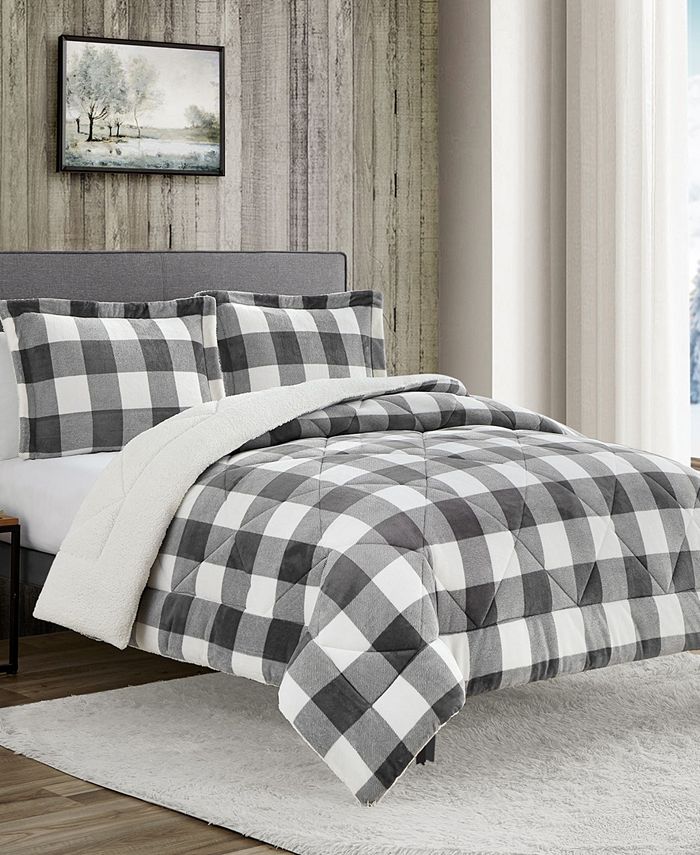 Mytex Buffalo Check 3-Pc Queen Comforter Set - Macy's