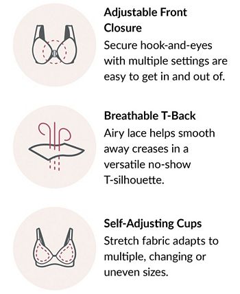 Glamorise Women's Full Figure Plus Size Complete Comfort Wirefree ...