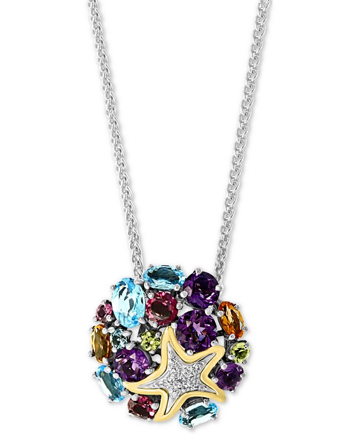EFFY Collection EFFY® Multi-Gemstone (4-1/2 ct. t.w.) & Diamond (1/20 ...