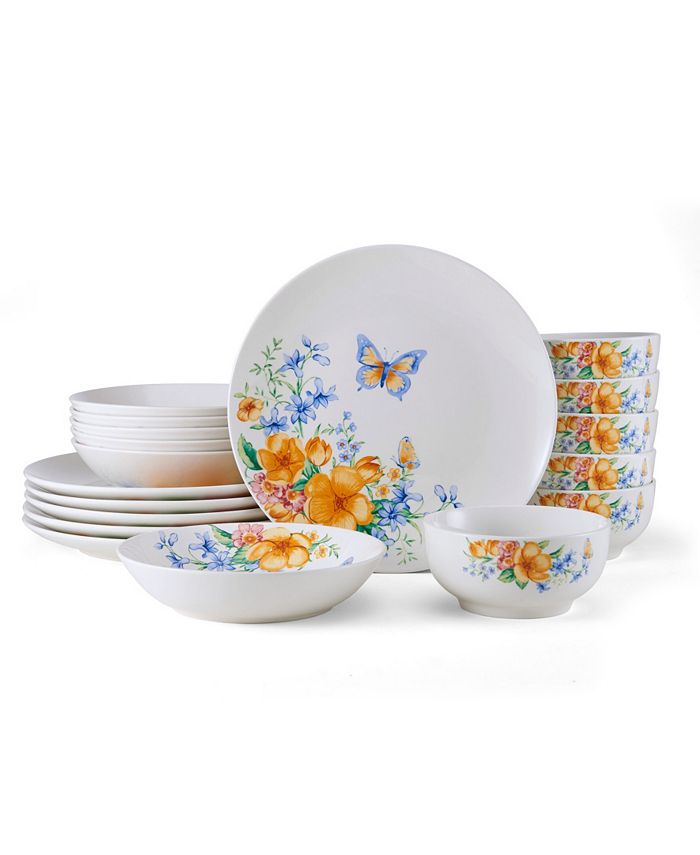 Studio Nova Anna 18 Piece Dinnerware Set, Service for 6 - Macy's
