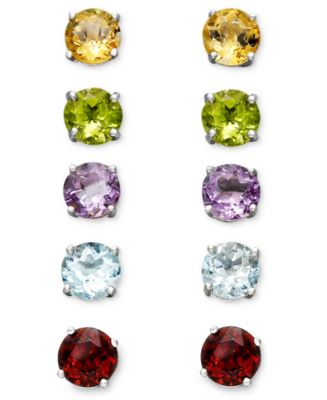 Victoria Townsend Sterling Silver Multi-Stone Interchangeable Stud ...