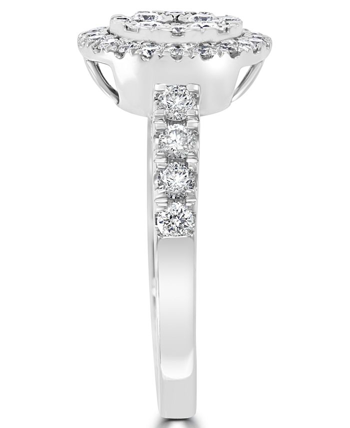 EFFY Collection EFFY® Diamond Cluster Halo Ring (7/8 ct. t.w.) in 14k ...
