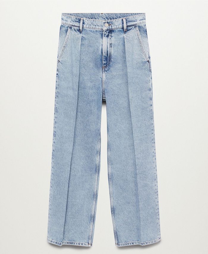 MANGO Women's Wide Leg High Waist Jeans - Macy's