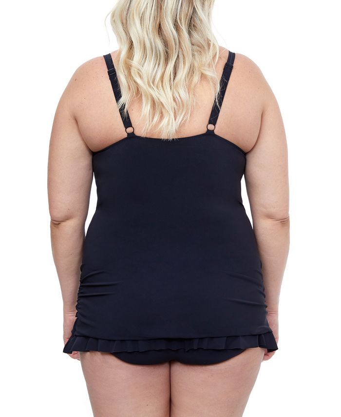 Profile by Gottex Plus Size Tropico Printed Halter Underwire Tummy ...