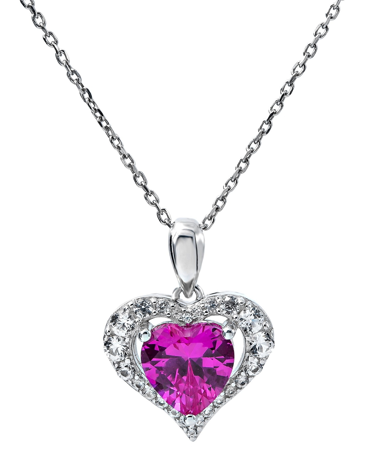Click here for Womens Heart Pendant Necklace in Sterling Silver -... prices