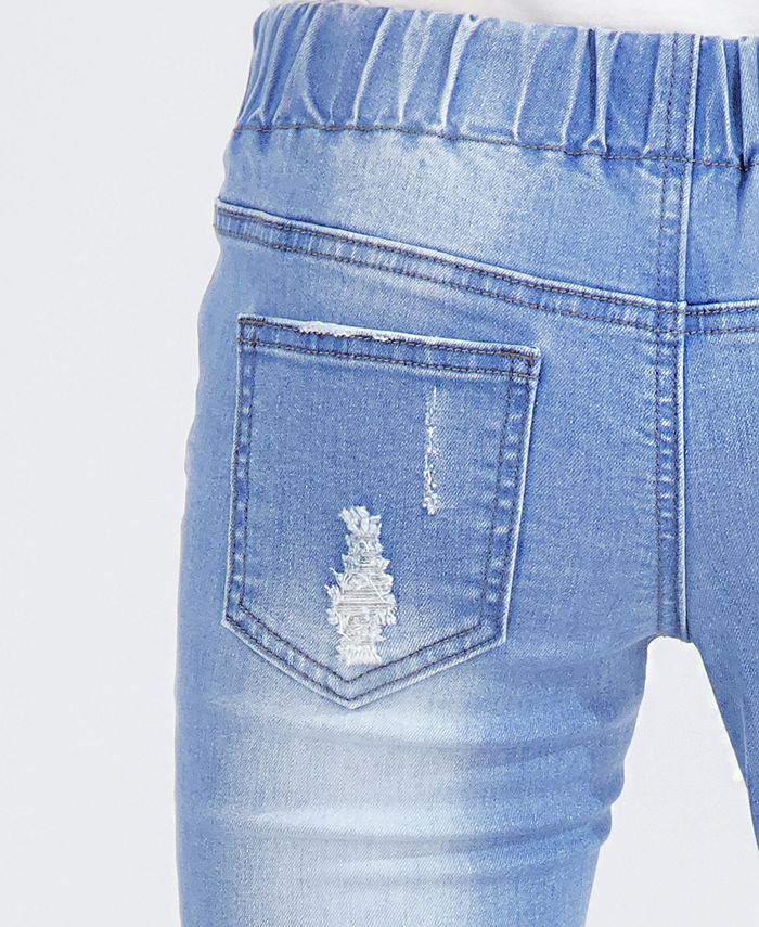 Gogo Jeans Big Girls Elastic Waistband Jogger - Macy's