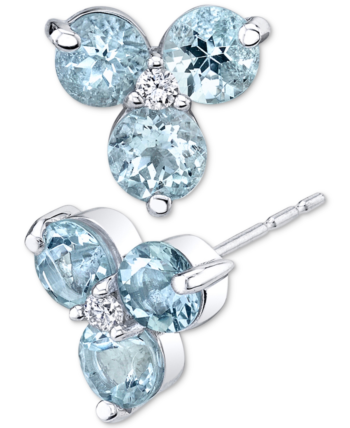 Click here for Aquamarine (1-1/2 ct. t.w.) & Diamond (1/20 ct. t.... prices