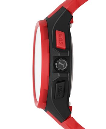 Puma Men's Bold Analog-Digital Red Polyurethane Strap Watch 48mm Gift ...