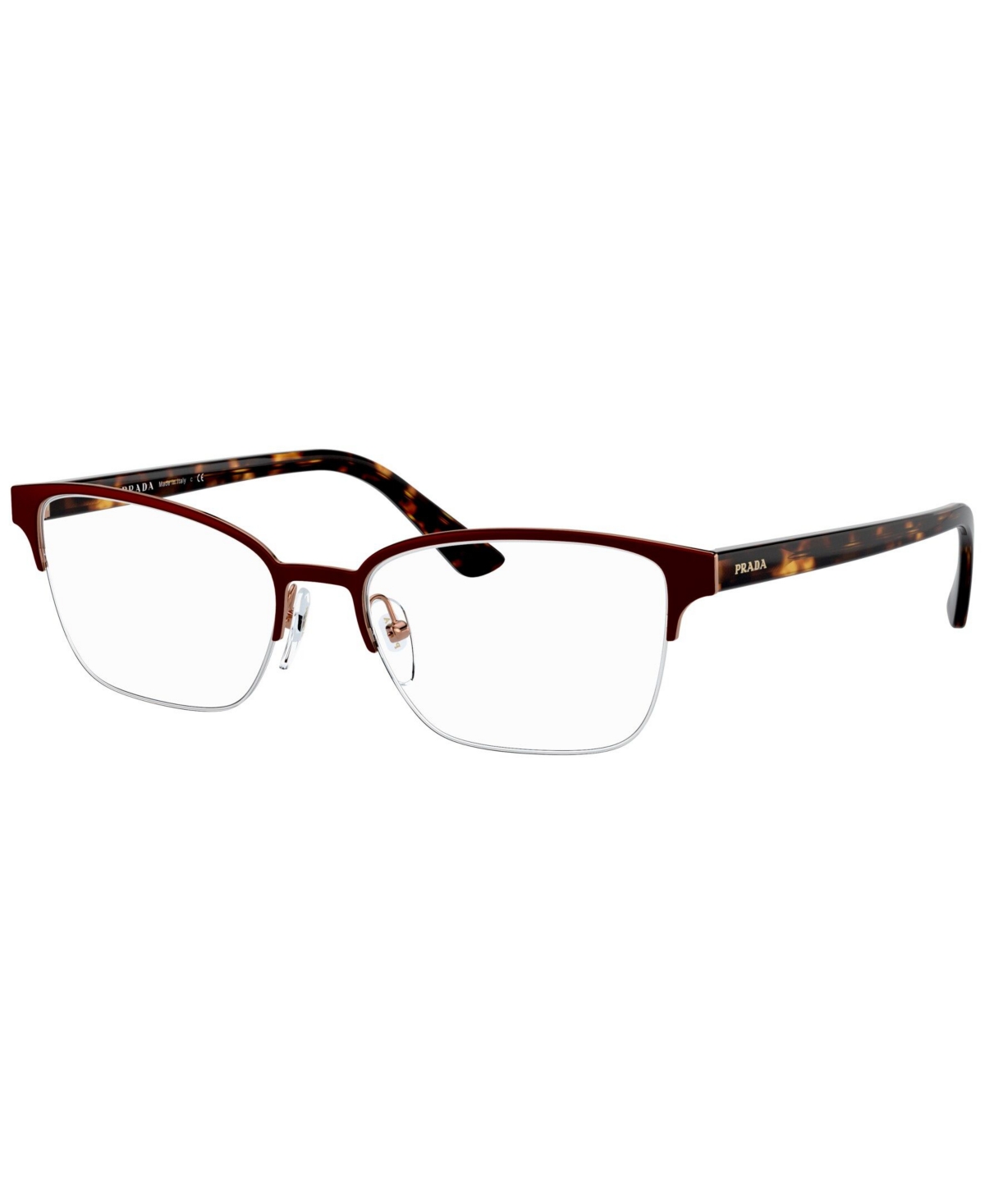 Click here for Prada Pr 61XV Womens Cat Eye Eyeglasses - Brown prices