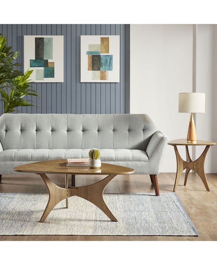 INK+IVY Blaze Triangle Wood Coffee Table - Macy's