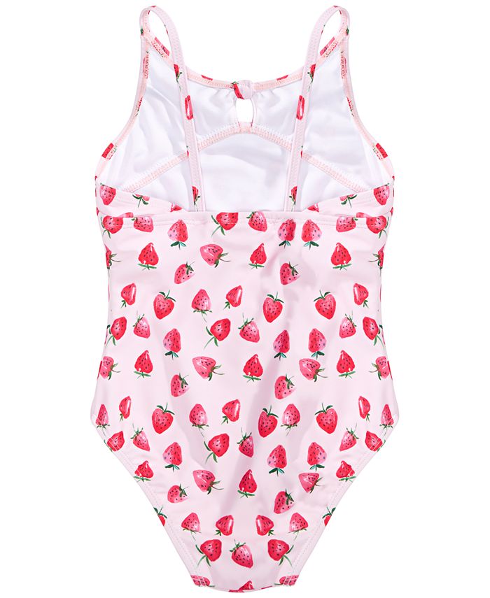 Sol Swimwear Little Girls Strawberry Fields Swimsuit - Macy's