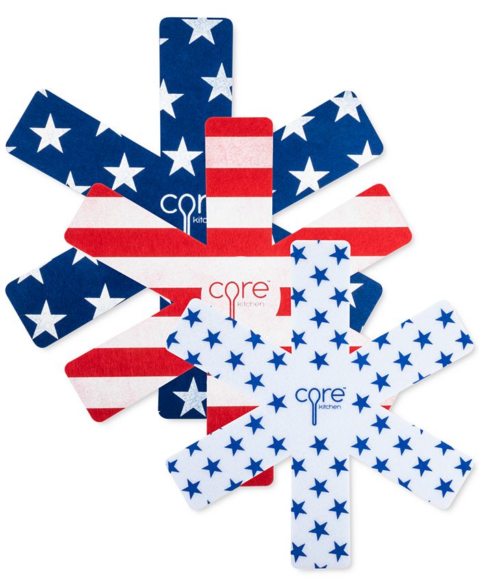 Core Home Red, White & Blue Felt Cookware Protectors, Set of 3 - Macy's