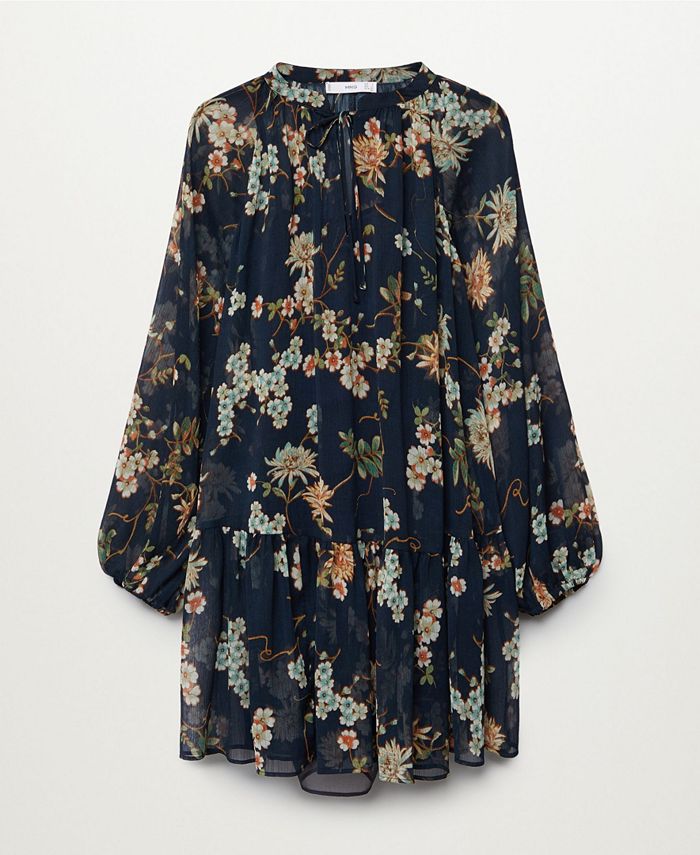 MANGO Women's Floral Print Dress - Macy's