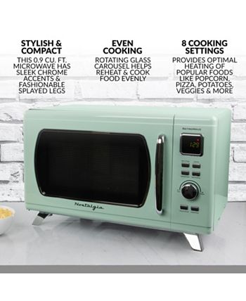Nostalgia MCMO9FTSG Mid-Century Retro Microwave - Macy's