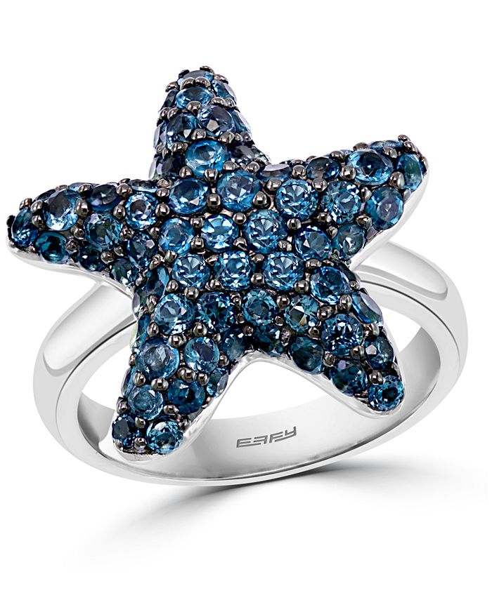 EFFY Collection EFFY® London Blue Topaz Starfish Ring (2-7/8 ct. t.w ...