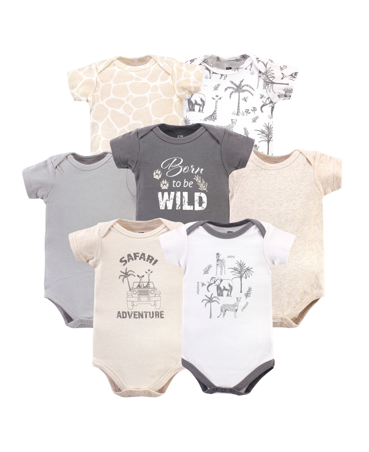 Click here for Hudson Baby Baby Boys Hudson 7-Pack Cotton Onesies... prices