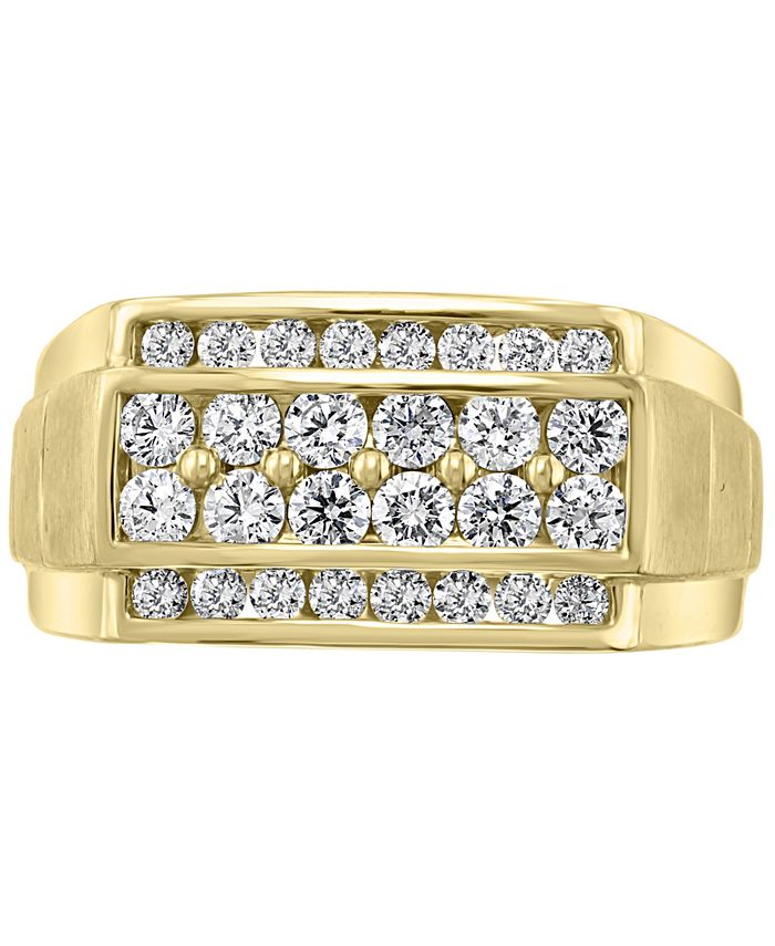 EFFY Collection EFFY® Men's Diamond Elevated Cluster Ring (1-1/2 ct. t ...