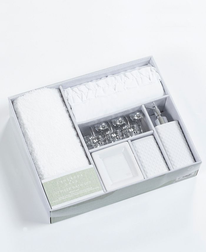 Indecor Home 17-Pc. Ruffle Bath Set - Macy's