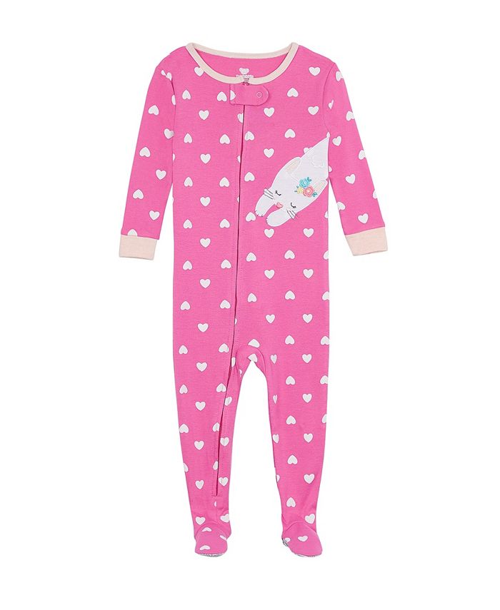Koala Baby Baby Girls Kitty Cat Footie Pajamas - Macy's