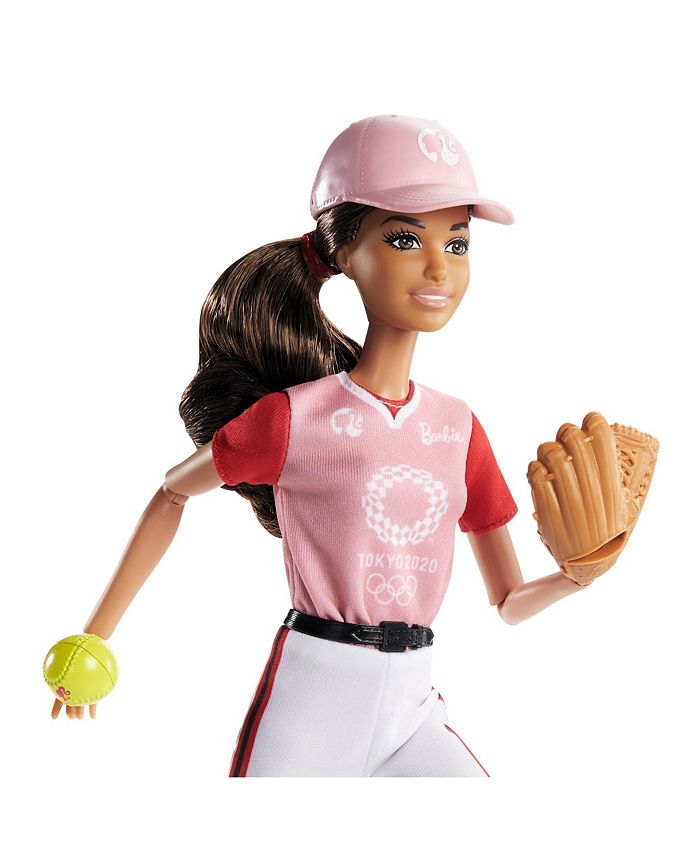 Barbie Olympic Softball Player Doll - Macy's