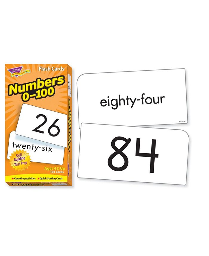 Trend Enterprises Numbers 0-100 Skill Drill Flash Cards - Macy's