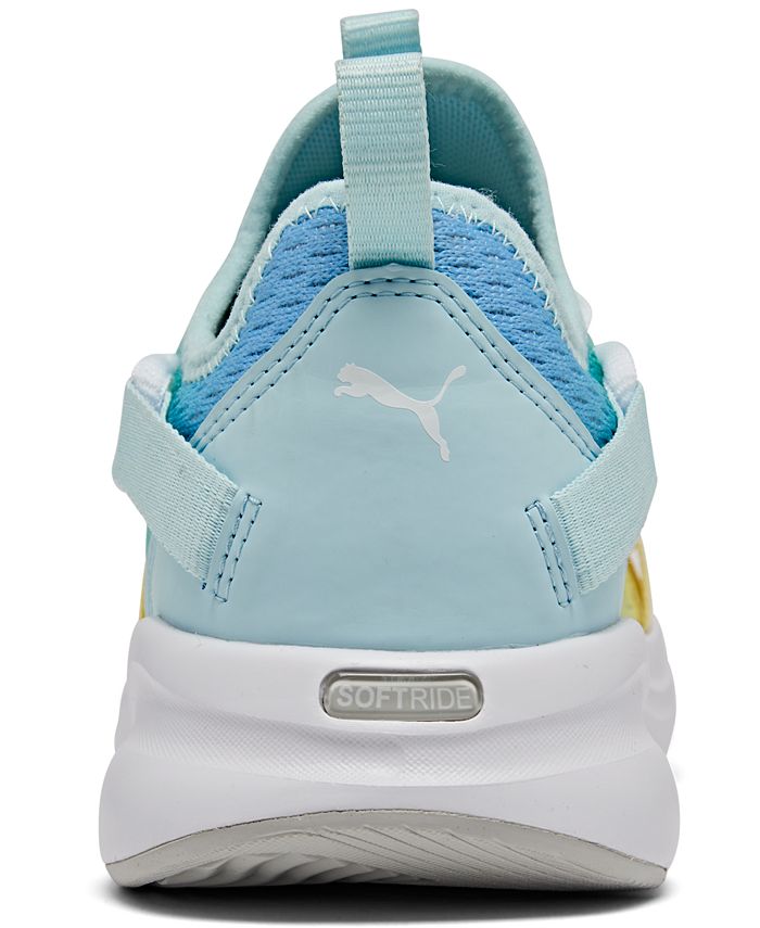 Puma Big Girls Rainbow Softride Rift Rainbow Slip-On Running Sneakers ...