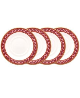 Noritake Crochet Set of 4 Saucers, 6" - Macy's
