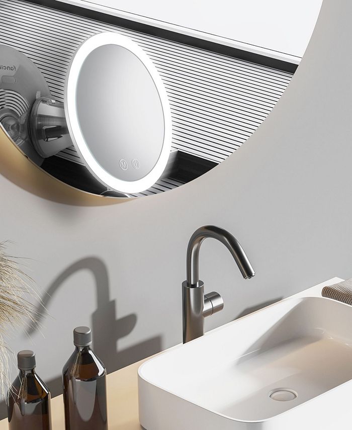 Fancii Lana Rechargeable 10x Magnifying Mirror With 3 Light Settings ...