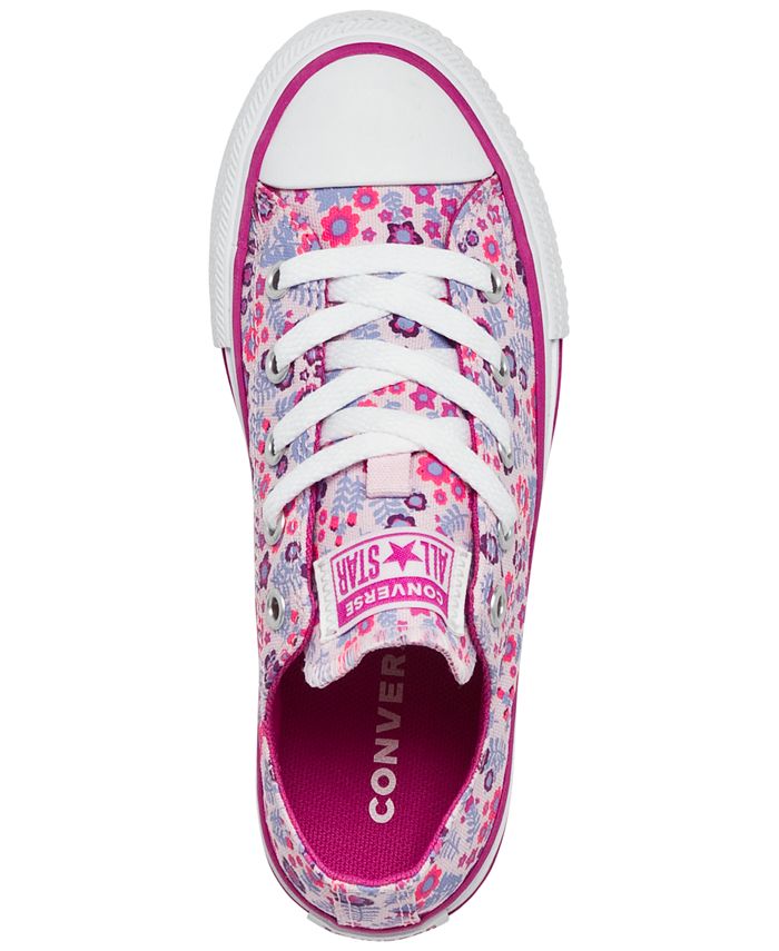 Converse Little Girls Floral Chuck Taylor All Star Casual Sneakers from ...