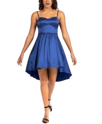 B Darlin Juniors' Taffeta Ladder-Back Dress, Created for Macy's - Macy's