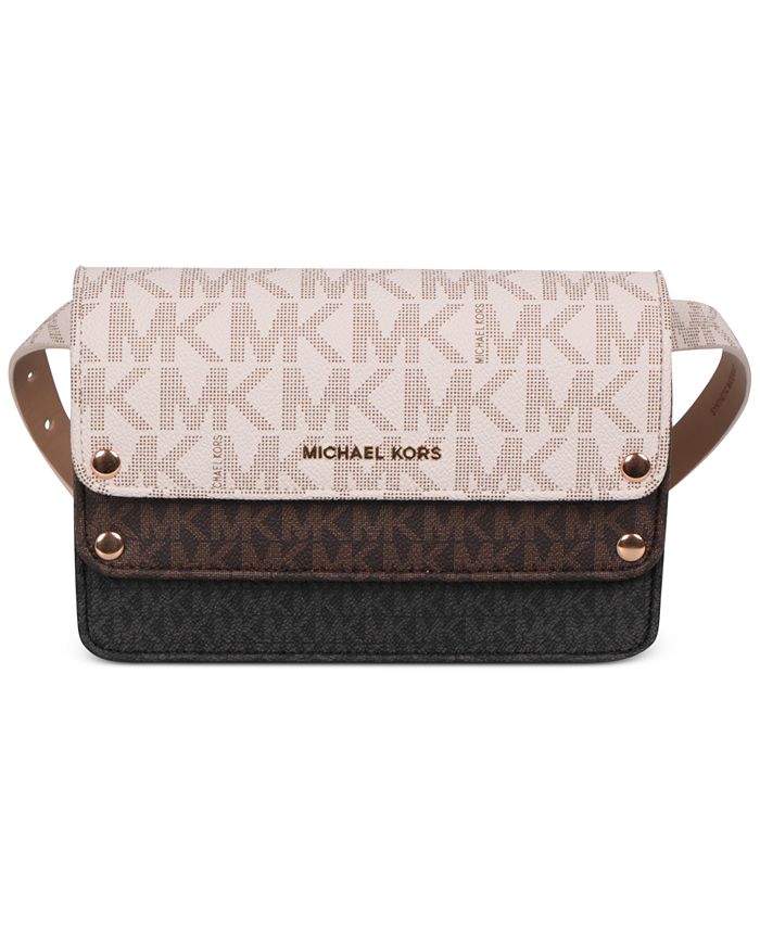 Michael Kors Tri-Size Tri-Color Logo Belt Bag & Reviews - Belts - Handbags & Accessories - Macy's