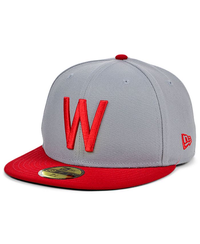 New Era Washington Senators Gray Anniversary 59FIFTY Cap - Macy's