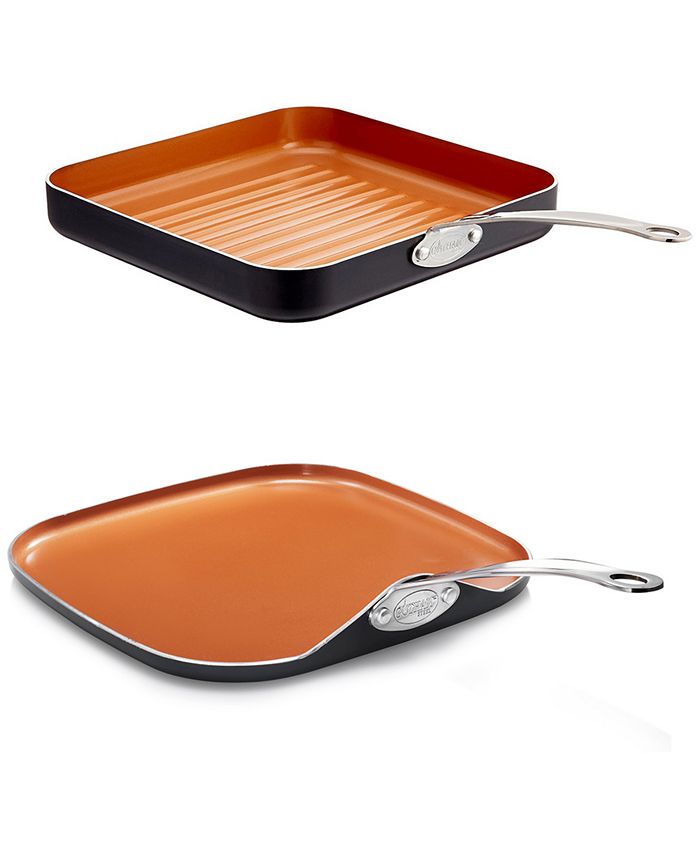 Gotham Steel Ti-Ceramic Nonstick 10.5" Grill & Griddle Pans, Set of 2 ...