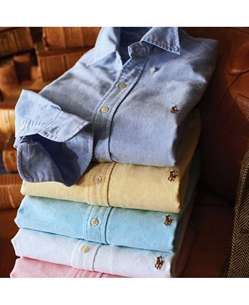 Polo Ralph Lauren Men's Classic-Fit Stretch Oxford Shirt - Macy's