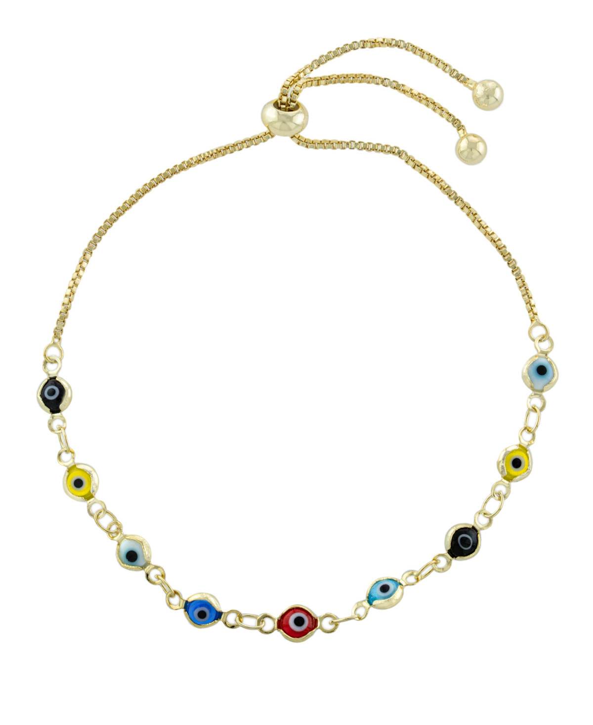 Click here for Multi color Glass Guardian Eye Adjustable Bracelet... prices