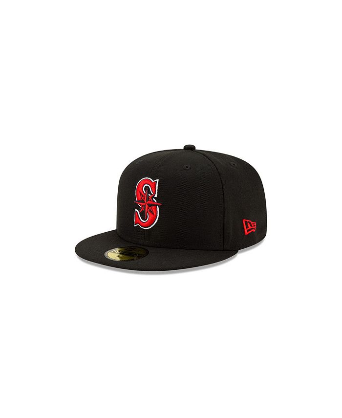 New Era Seattle Mariners Color UV Black and Red 59FIFTY Cap - Macy's