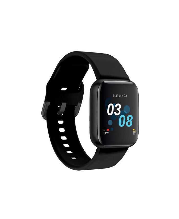 iTouch Air 3 Unisex Heart Rate Black Strap Smart Watch 40mm - Macy's