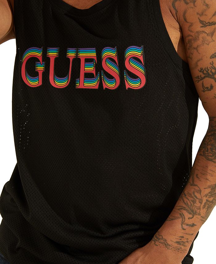 GUESS Mesh Pride Rainbow Tank - Macy's